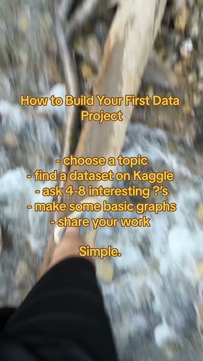 Your first data project made easy: - YouTube