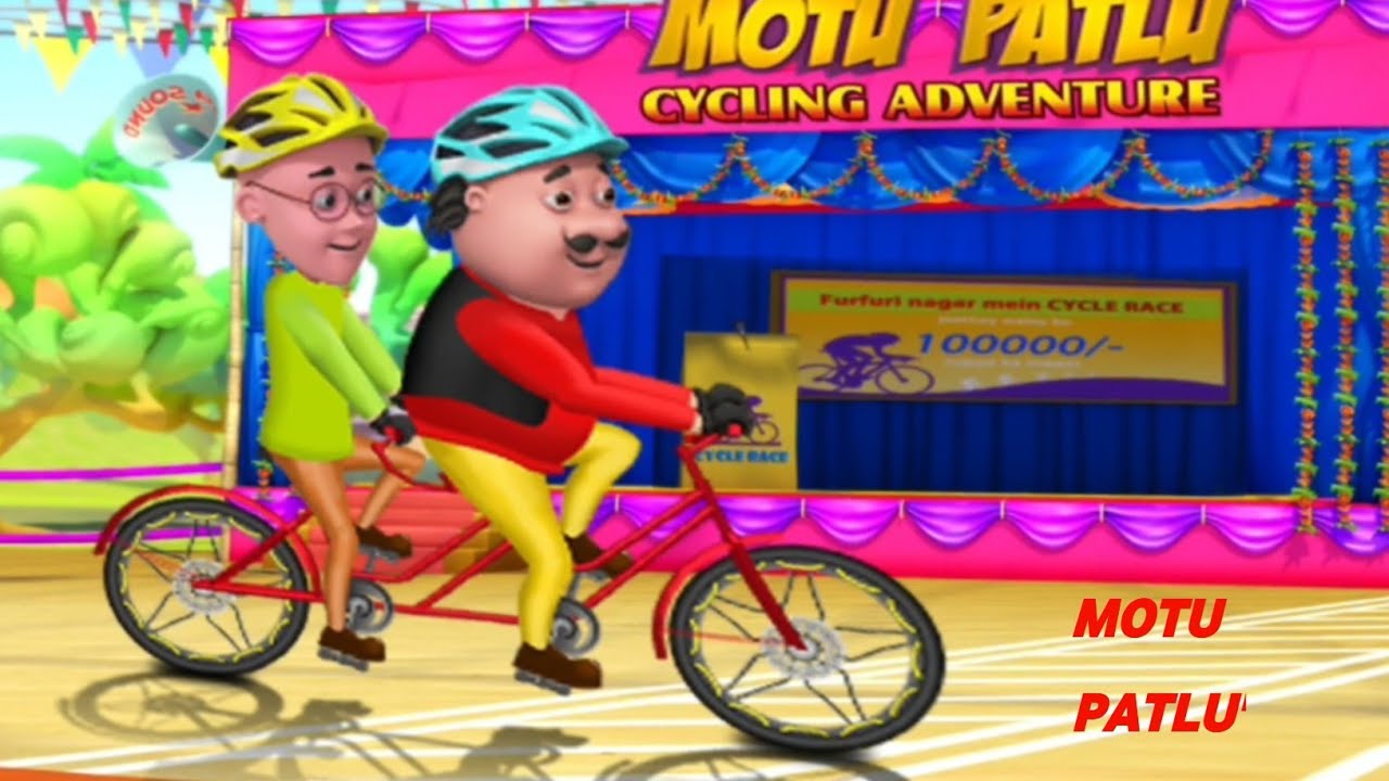 Motu Patlu Cycle Race | Chasing Jhon The Don | Motu Patlu Cycle Game ...