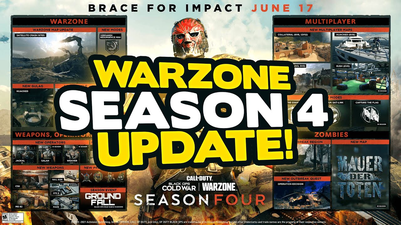 27 HUGE Warzone Season 4 Updates, NEW WEAPONS, RED DOORS, MAP CHANGES ...