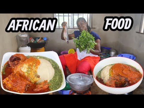 LUNCH TIME!!! DELICIOUS EWEDU STEW SOUP RECIPE + FUFU - TRADITIONAL ...
