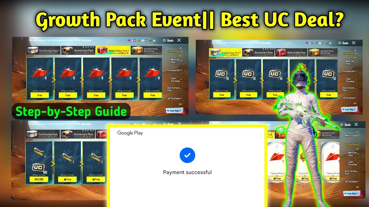 Growth Pack Event PUBG Mobile | Offer Breakdown & How to Buy Step-by ...