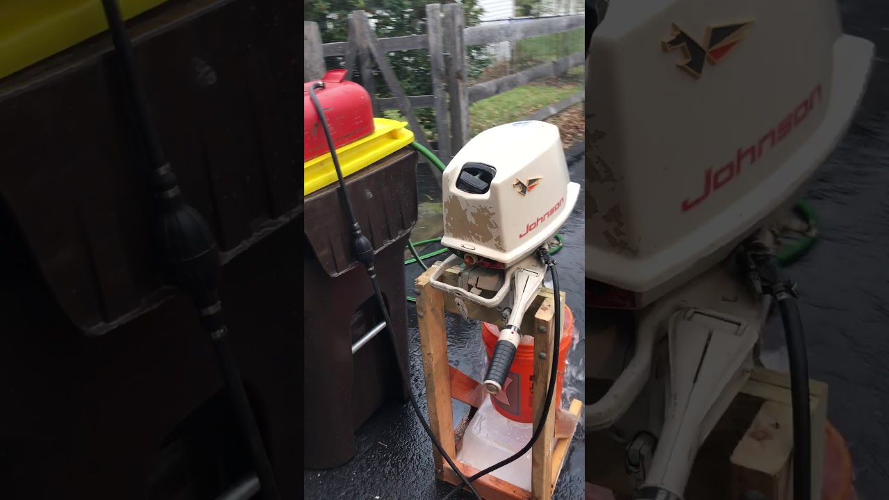 1963 5.5 HP Johnson Outboard - YouTube