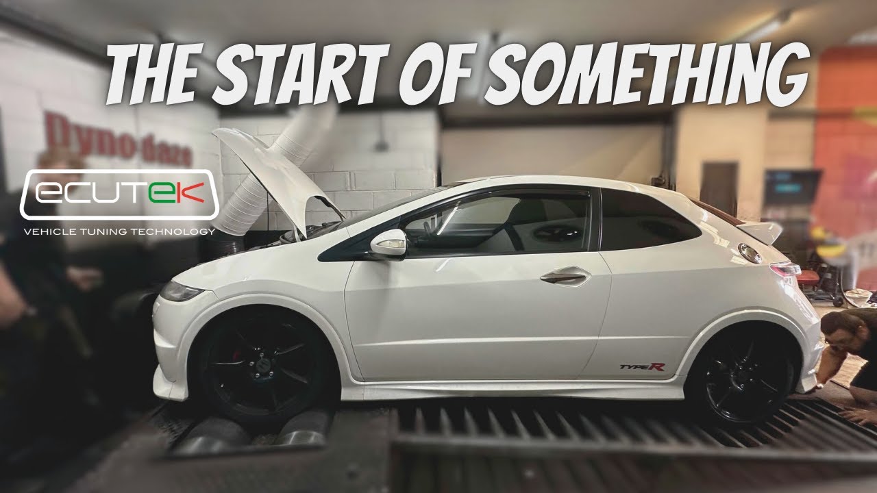 Championship White Honda Civic FN2 Typer Tuned after Health Check ...