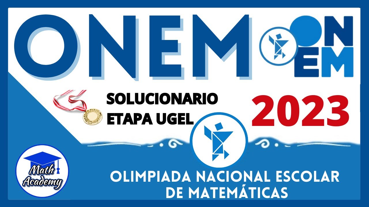 SOLUCIONARIO ONEM 2023 ETAPA UGEL NIVELES 1 Y 2 - YouTube