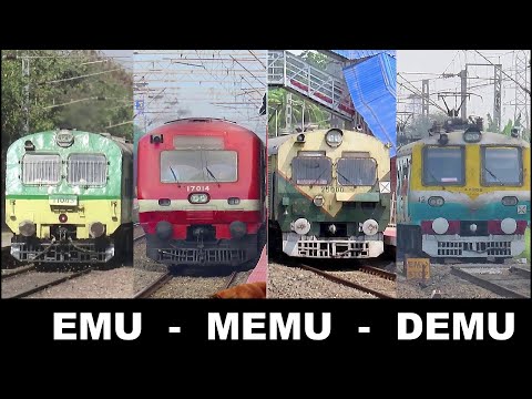 Beatutiful EMU DEMU MEMU Trains | आम आदमी Train INDIAN RAILWAYS - YouTube