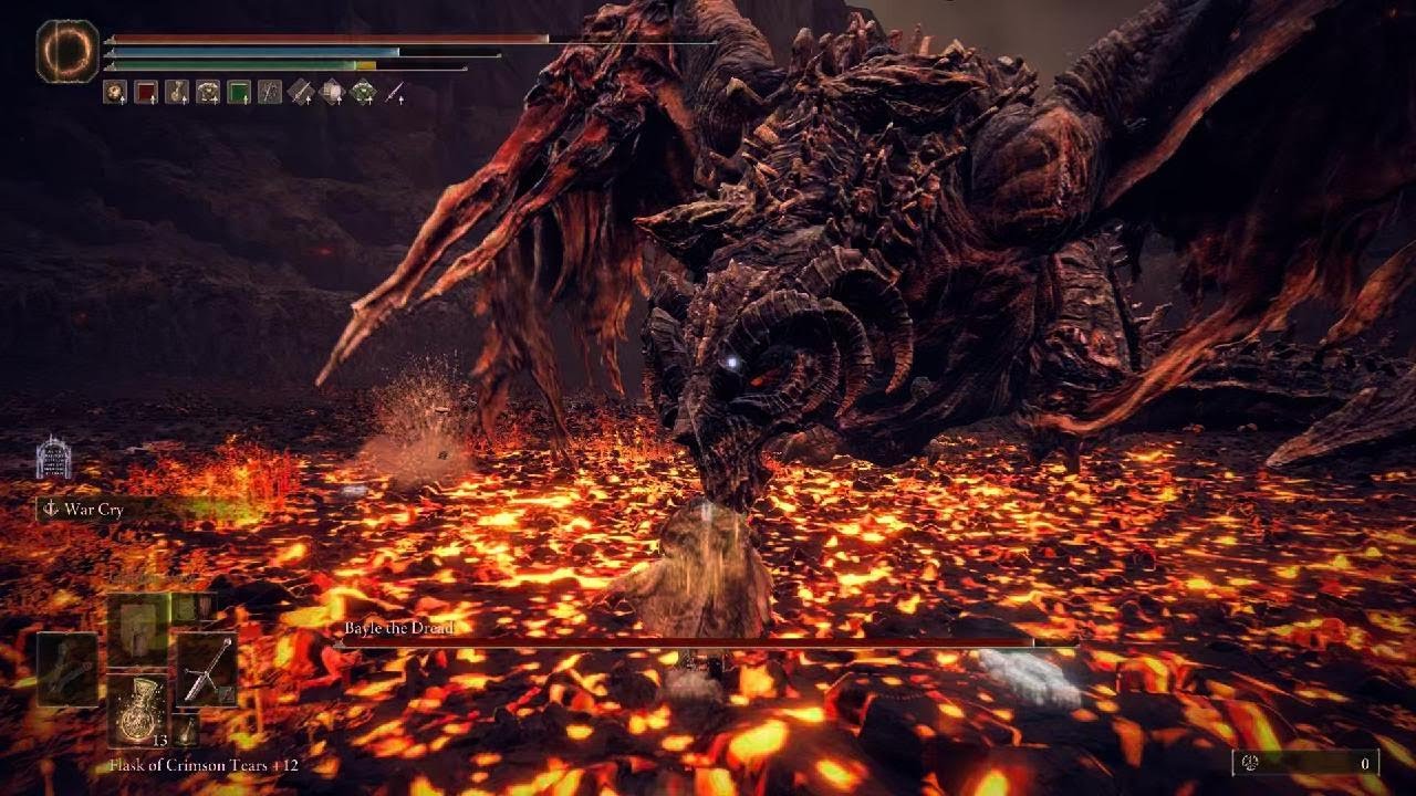 ELDEN RING Bayle the Dread Boss Fight - YouTube