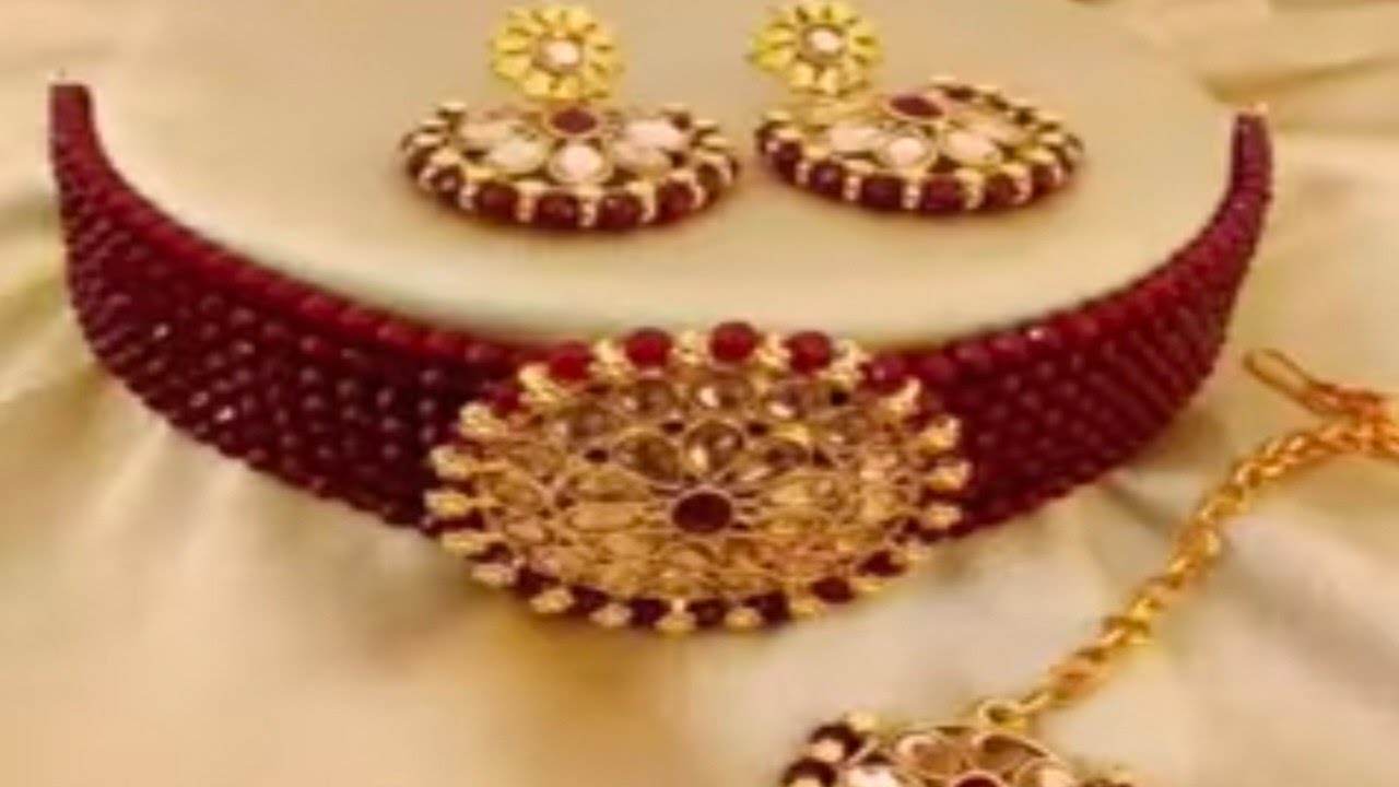 Beautiful necklace design!! Fancy design of necklace! Necklace design ...