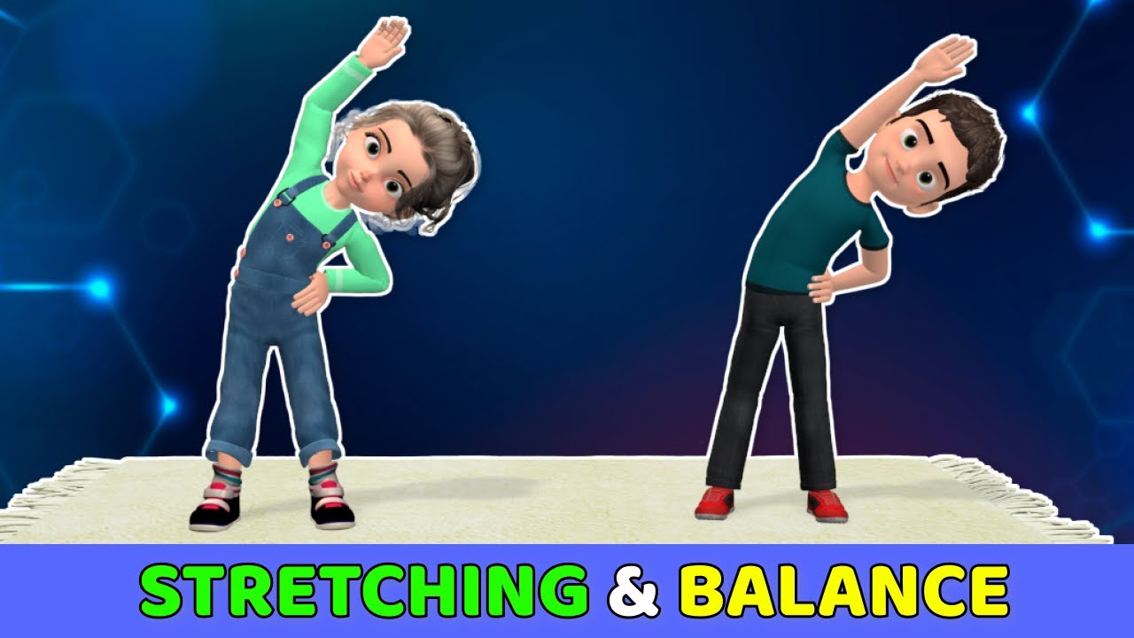 FULL BODY KIDS EXERCISE – STRETCHING & BALANCE - YouTube