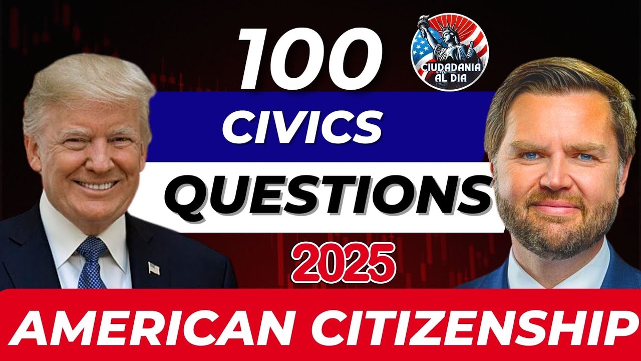 NEW U.S. Citizenship Test 2025, USCIS 100 Civics Test Questions and ...