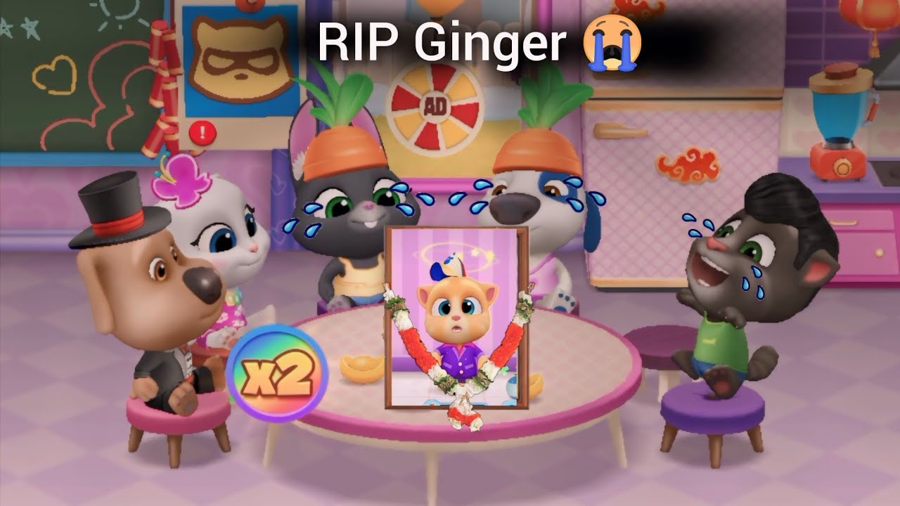 My Talking Tom Friends - AMONG US - R.I.P GINGER - YouTube