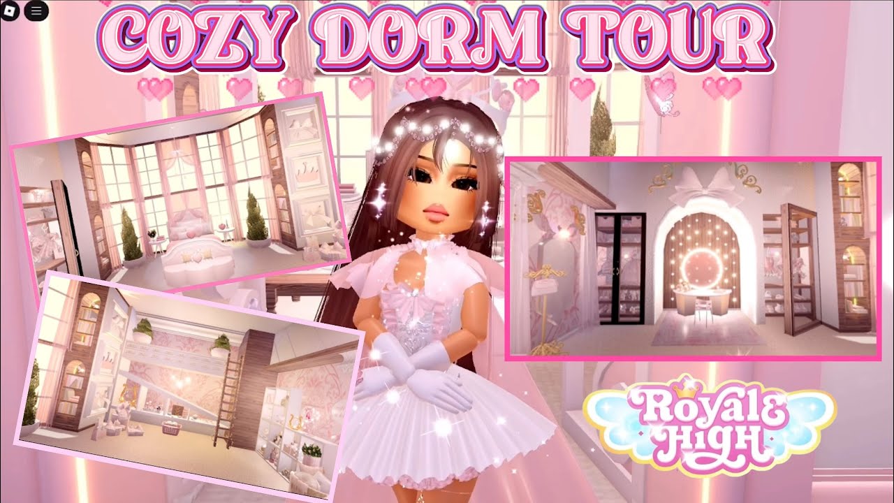 PINK COZY DORM TOUR 🎀 🩷 | Royale High - YouTube