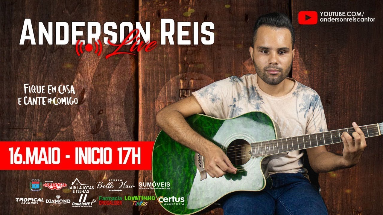 Anderson Reis - Live - 16/05 - 17h - YouTube