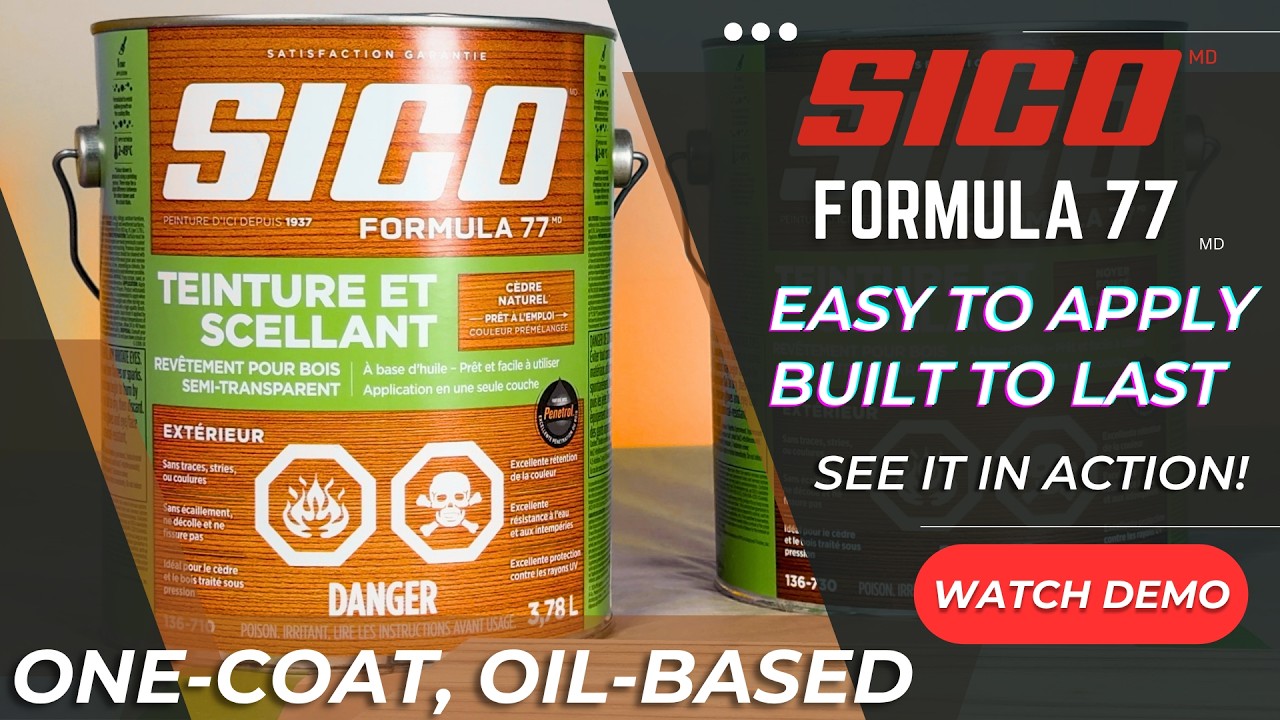This Wood Stain Makes Water BOUNCE Off Like Magic! SICO Formula 77 ...