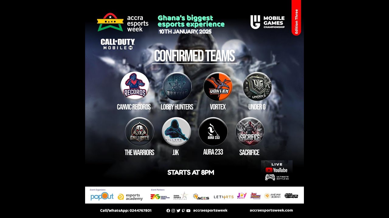 ACCRA ESPORTS WEEK CODM TOURNAMENT - YouTube