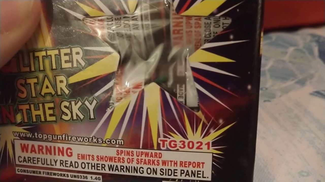 Glitter Star In The Sky from Top Gun Fireworks - YouTube