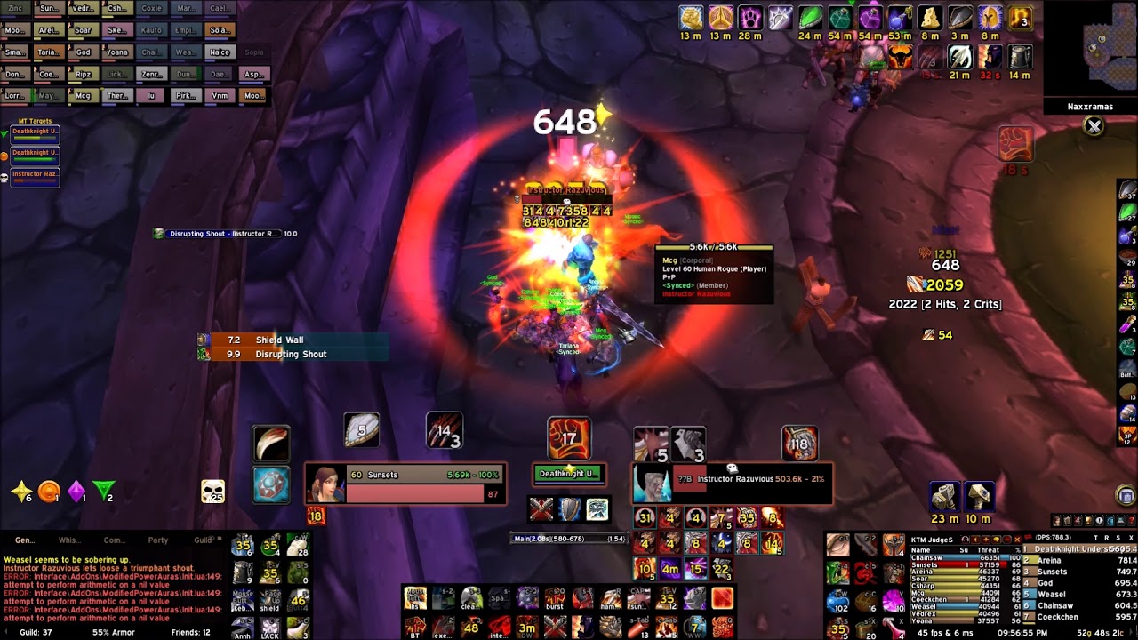 Classic WoW Instructor Razuvious - Execute Phase - Rank #1 - YouTube