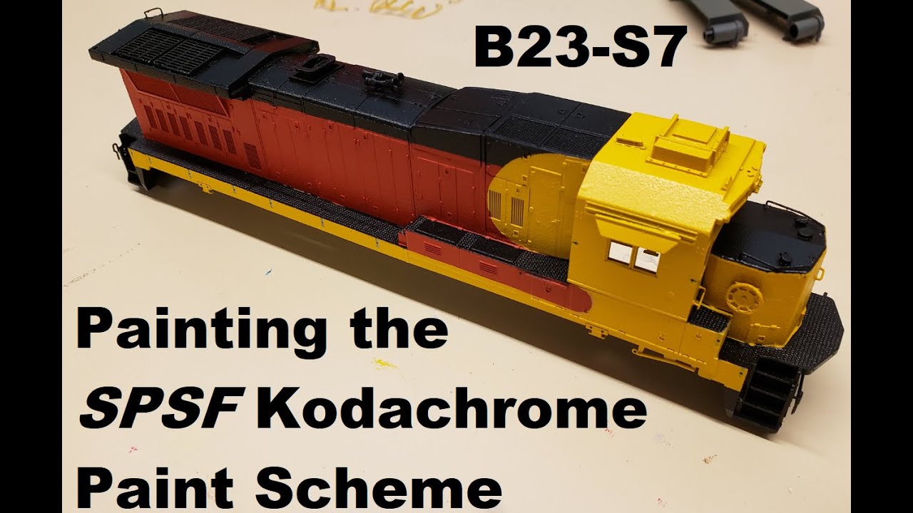 Stockyard Industrial Lead: Painting SPSF B23-S7 in the Kodachrome ...