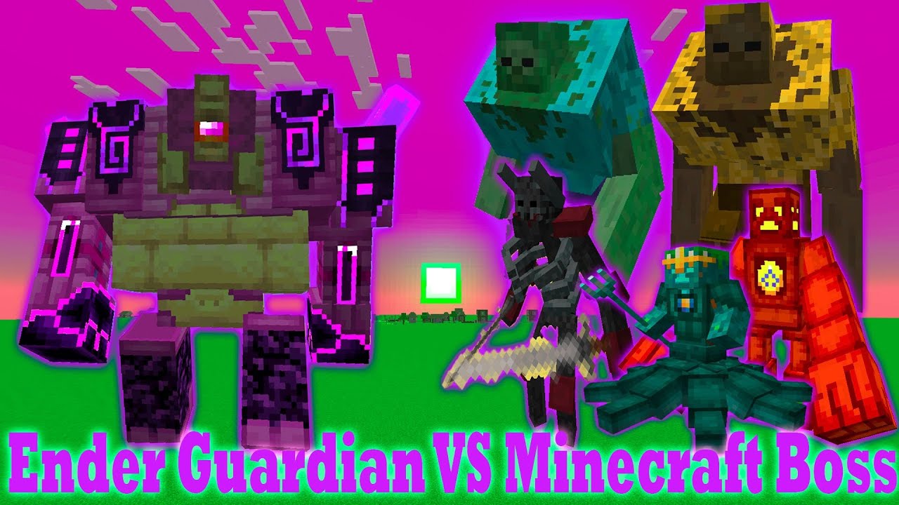 Ender Guardian VS Awesome Minecraft Boss - YouTube