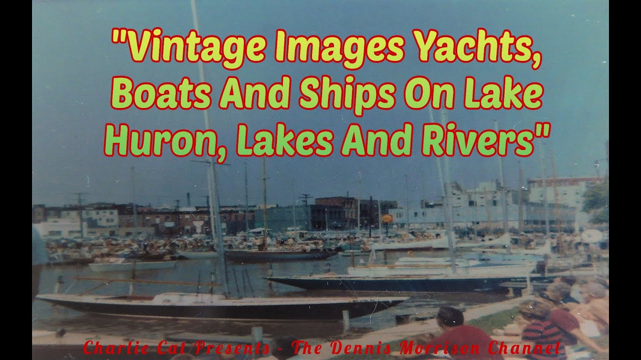 YACHTS, FREIGHTER AND BOATS ON LAKE HURON, BAY CITY WATER FRONT ...