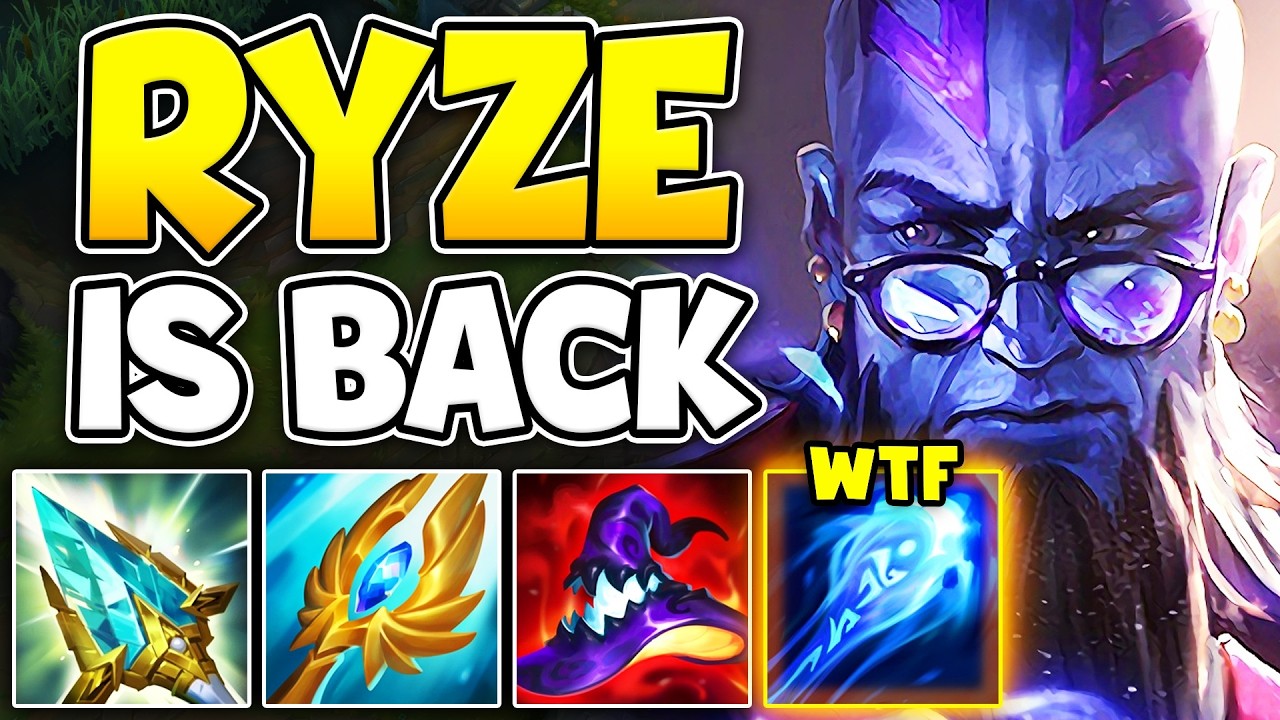 RYZE IS ON THE RISE! THIS CHAMPION IS LITERALLY FREE WINS RIGHT NOW ...