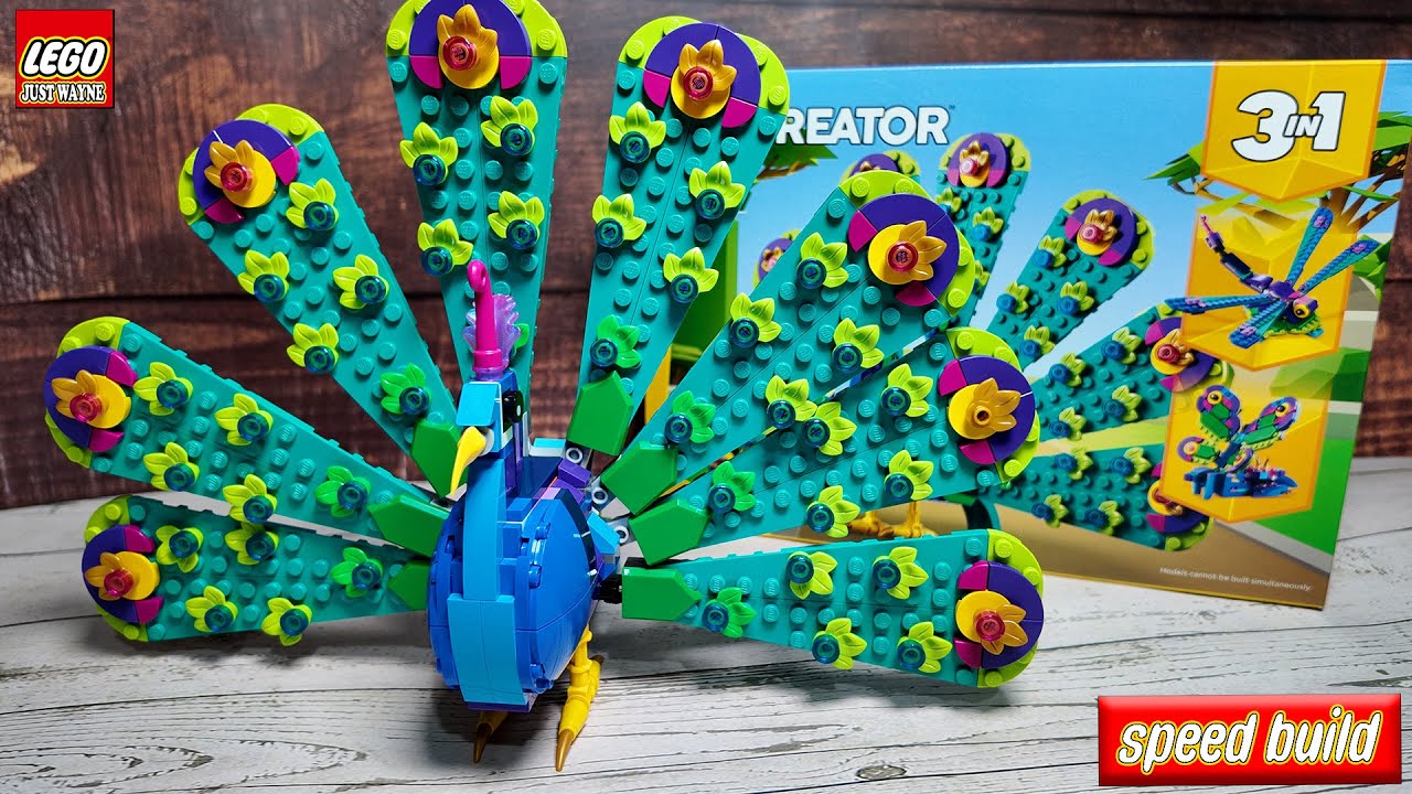 Lego Creator 3 in 1 Peacock speed build - YouTube