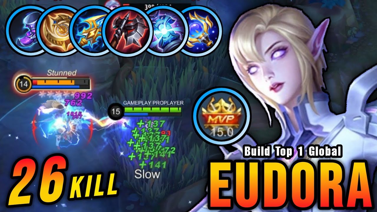 26 Kills!! OP Eudora with this Item (INSANE LIFESTEAL) - Build Top 1 ...