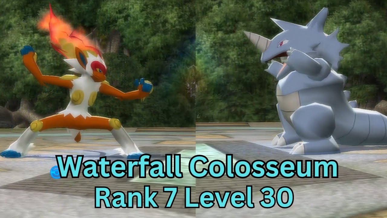 Rank 7 Level 30 Waterfall Colosseum | Pokemon Battle Revolution - YouTube
