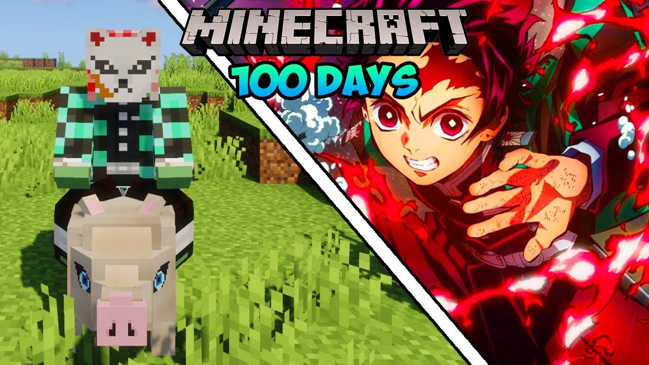 I Survived 100 Days in Demon Slayer Minecraft (It was IMPOSSIBLE) - YouTube