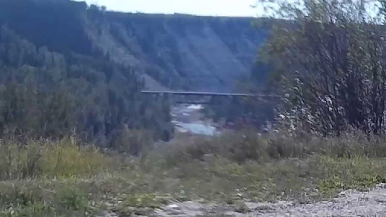 Kiskatinaw Wooden Curved Bridge, Old Alaska Highway - YouTube