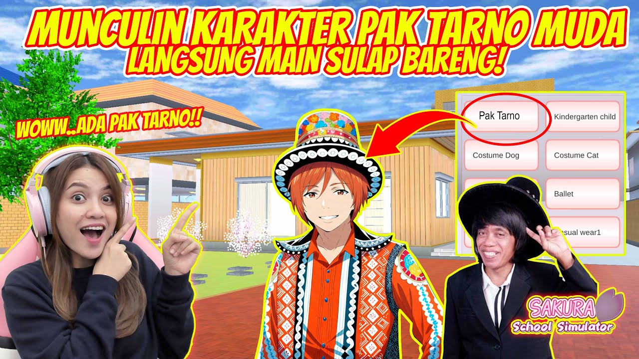 CARA MUNCULIN KARAKTER BARU PAK TARNO MUDA!! WOWW..GANTENG BANGET!! SAKURA SCHOOL SIMULATOR-PART ...