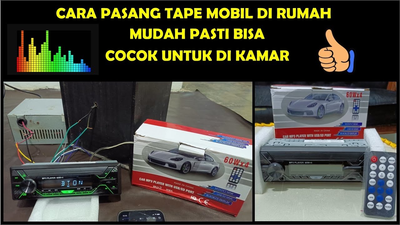 Cara Pasang Tape Mobil di Rumah - YouTube