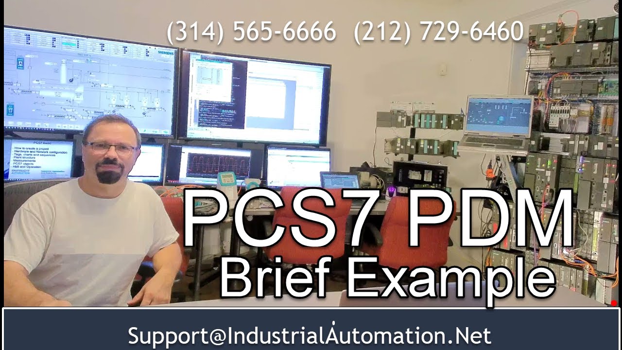PCS 7 PDM example (Siemens Training) - YouTube