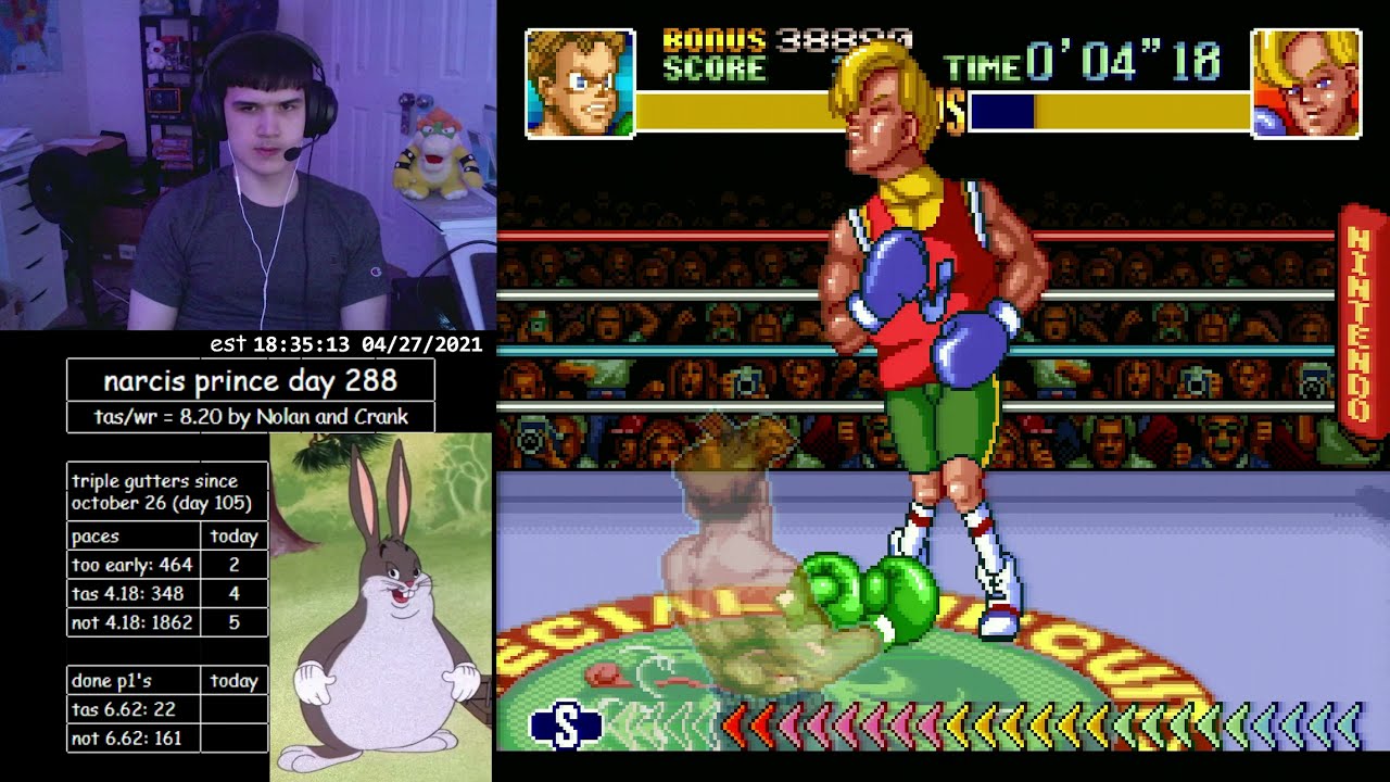 (Reupload) Super Punch-Out!! Narcis Prince 8.20 (NTSC) (TAS Match ...