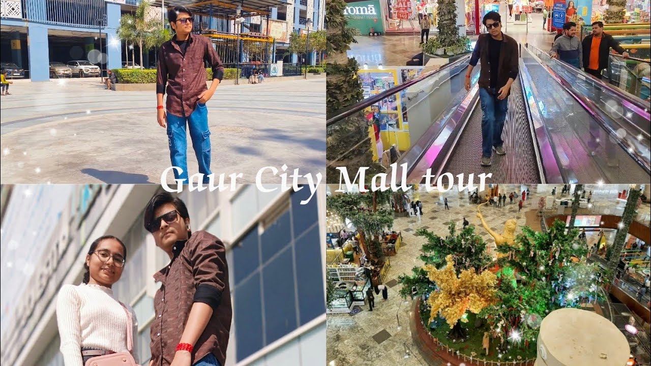 Aaj hum gye Noida's biggest mall...Gaur City Mall 🥰💫...jahan celebrity ...