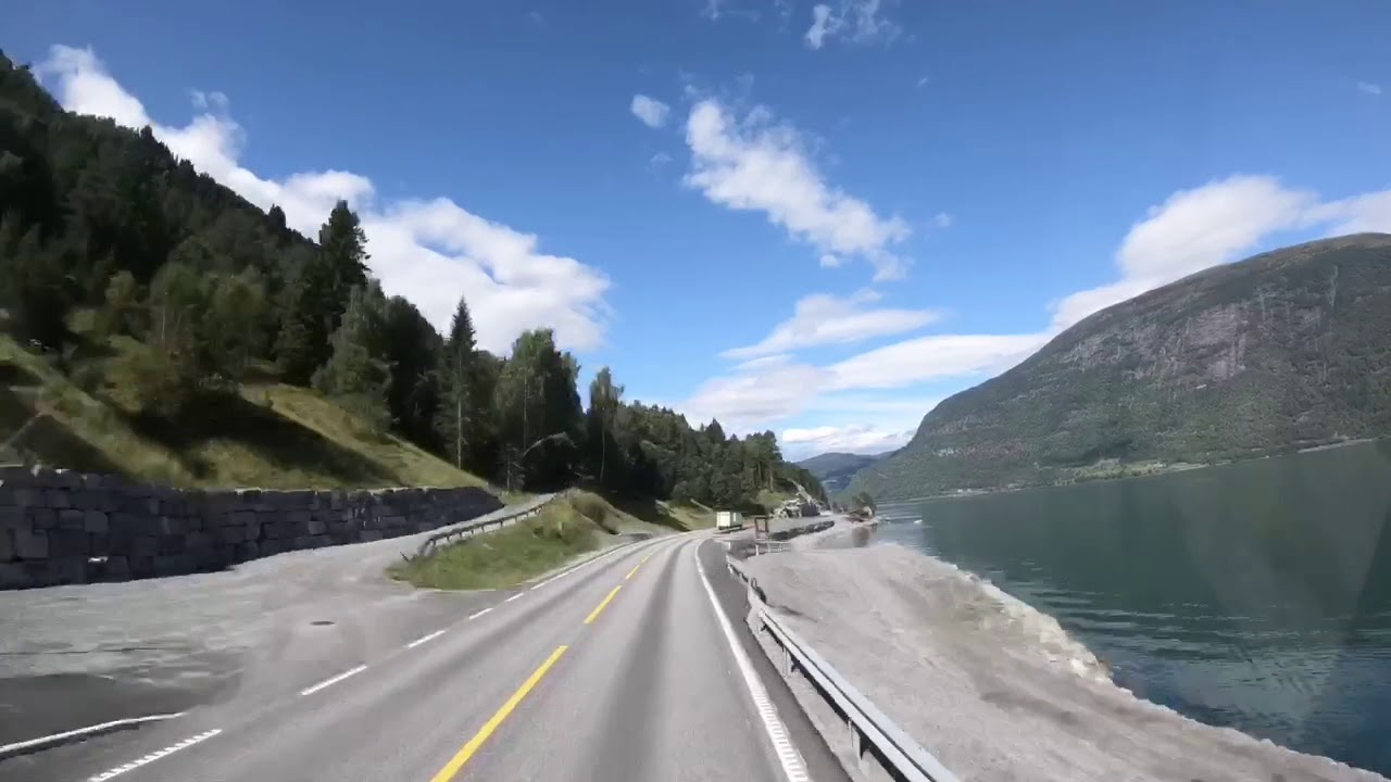 Timelapse Stryn-Loen-Olden-Innvik-Utvik-Byrkjelo- - YouTube