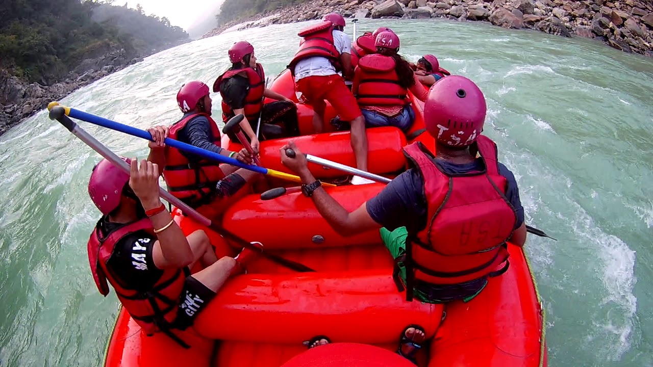 Jumped in River during Rafting experience in Rishikesh - YouTube
