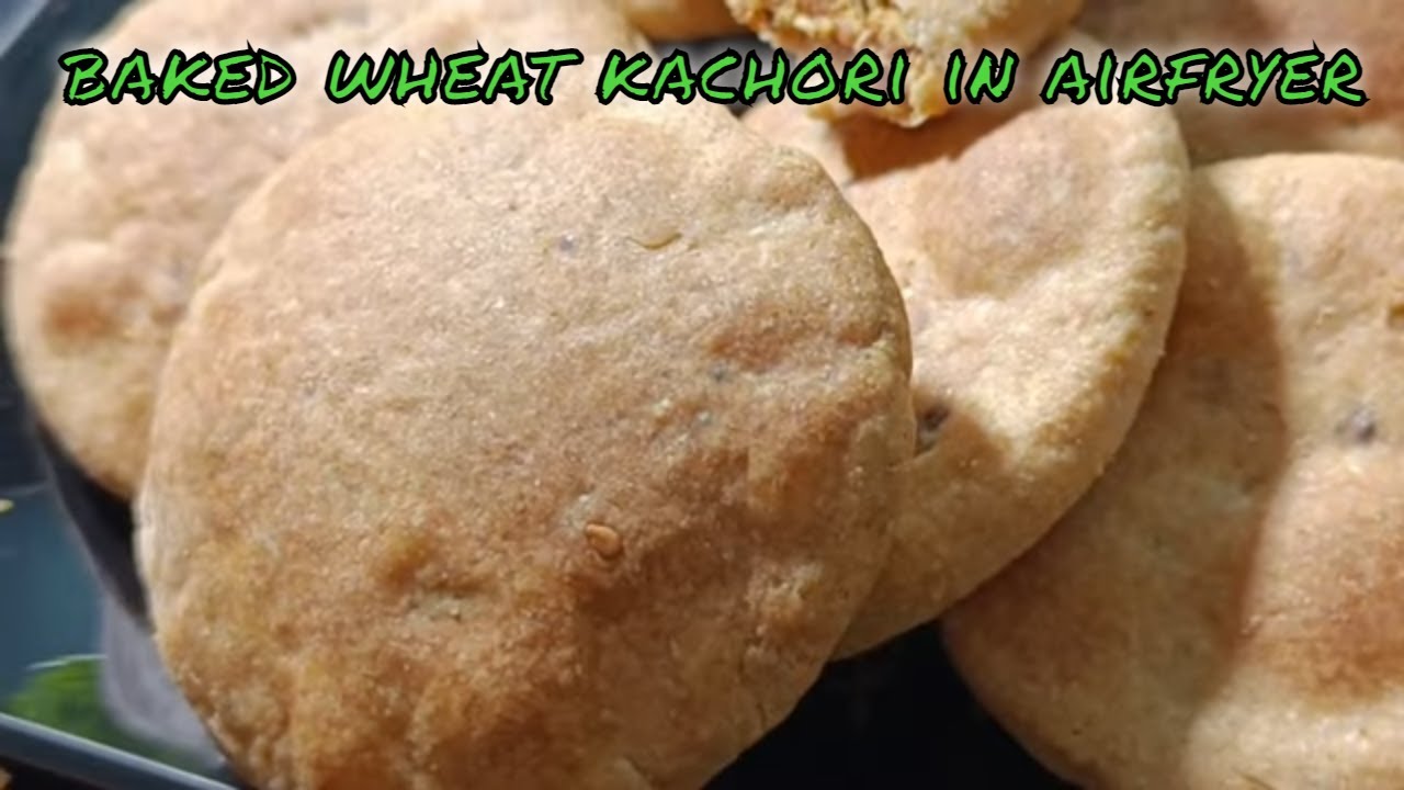 Call It Biscuit Roti With Wheat Flour or Baked Atta Kachori in Airfryer ...