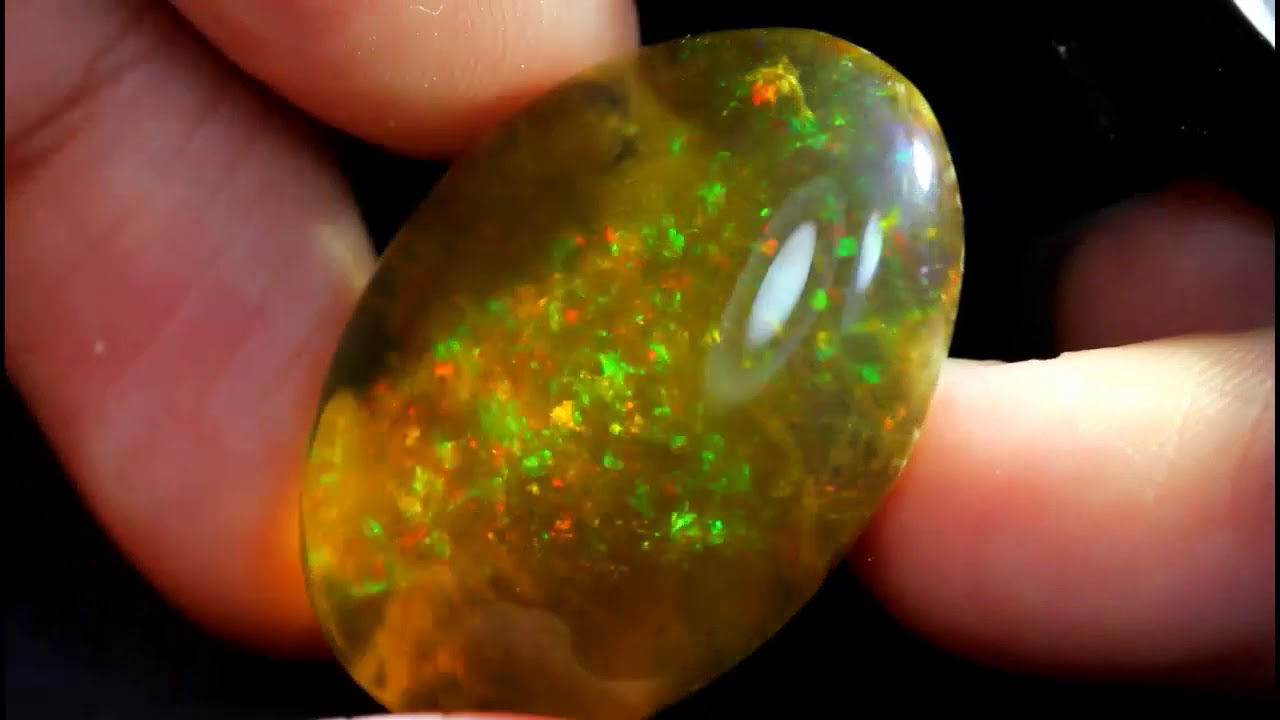 38.04Ct ContraLuz Scenic Inclusion Ethiopian Welo - YouTube