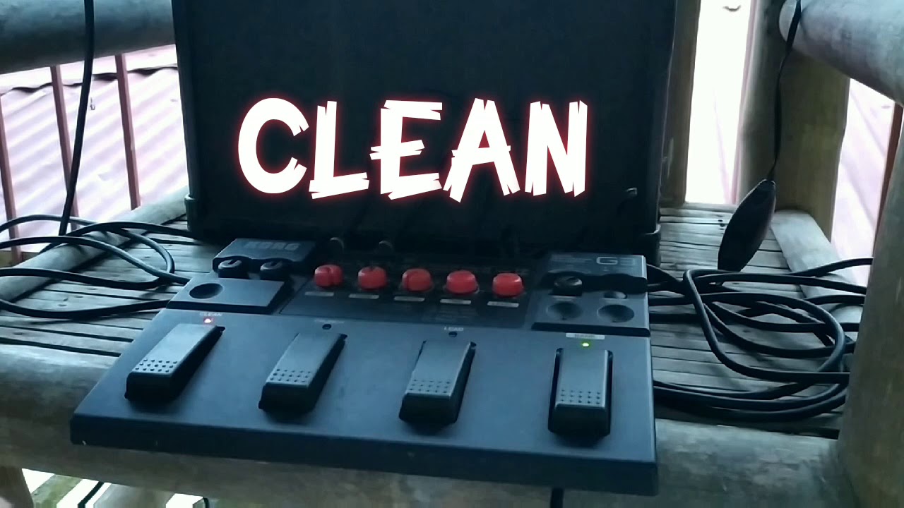 Korg G3 Guitar Effects Processor - Demo clean,crunch,lead NO TALKING ...