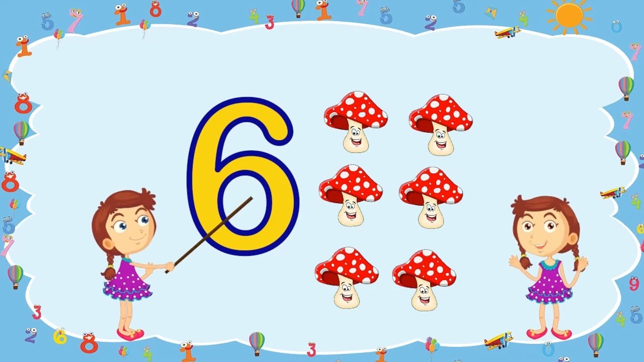 Skaičiai. Skaičiuojam nuo 1 iki 10. Mokomės Skaičiuoti [pirmieji ...