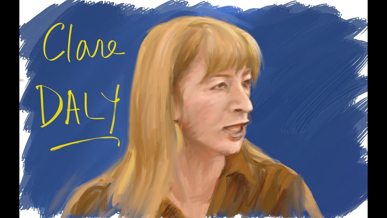 Drawing Clare Daly - YouTube