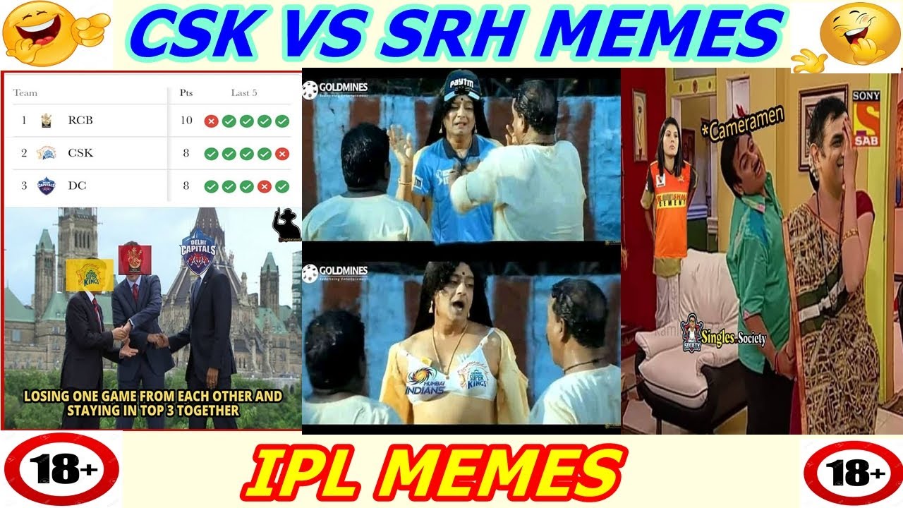 CSK VS SRH memes | IPL memes | cricket memes | CSK VS SRH troll | Dhoni ...