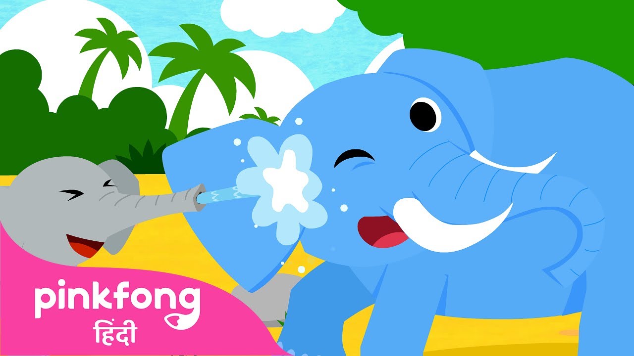 Haathi🐘 | हाथी | Elephant | Animal Songs | एनिमल सॉन्ग्स | Hindi Rhymes ...