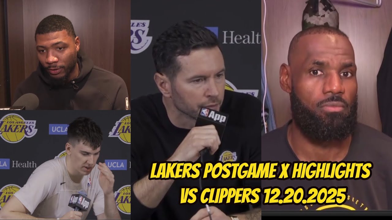 Lakers vs Clippers | Postgame Interviews x Highlights: December 20 ...