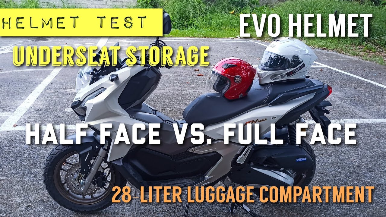 helmet tests fitting in the underseat storage | adv 160 | cebuano with ...