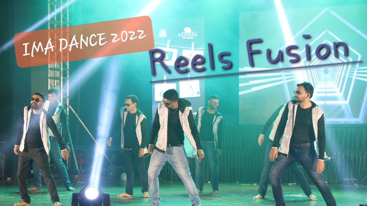 IMA DANCE 2022 Rajkot Male group dance of REELS FUSION SONGS - YouTube
