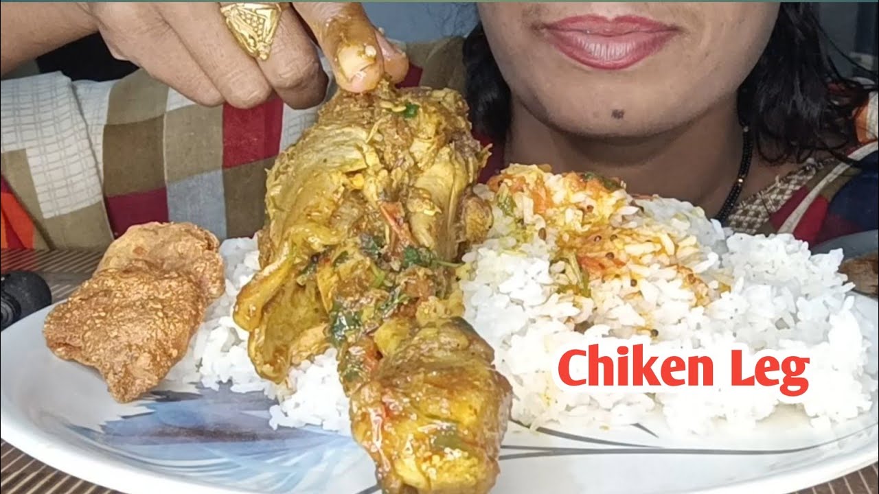 BIG SIZE CHIKEN LEG EATING || ASMR EATING SHOW || FAST EATING || - YouTube