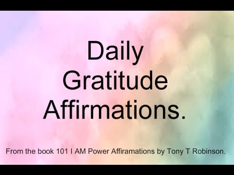 Affirmations - Daily Gratitude Affirmations. - YouTube