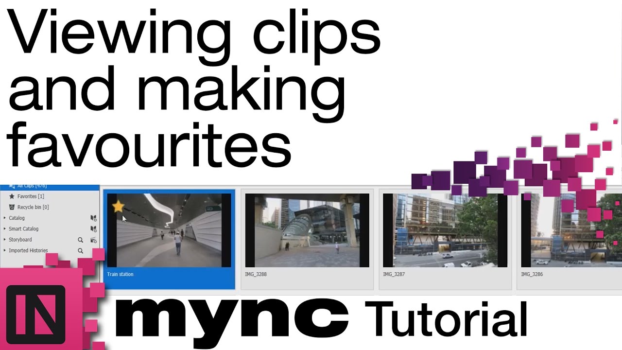 Mync Tutorial - Viewing clips and marking favourites - YouTube