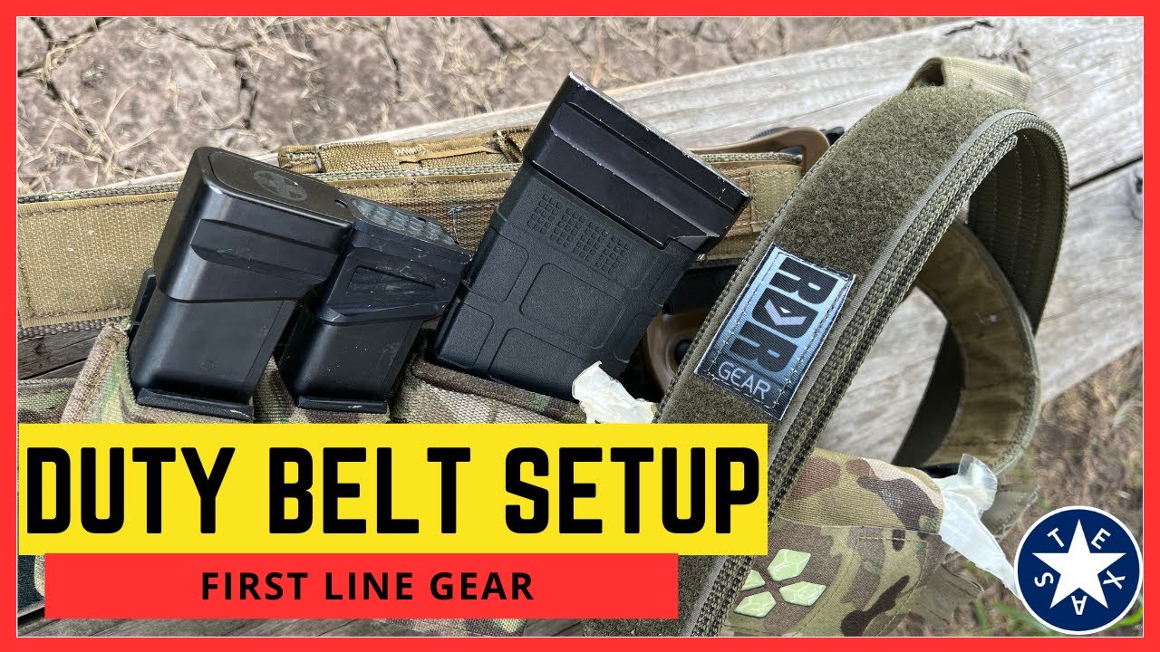 Duty Belt Setup | First Line Gear | RDR Gear - YouTube